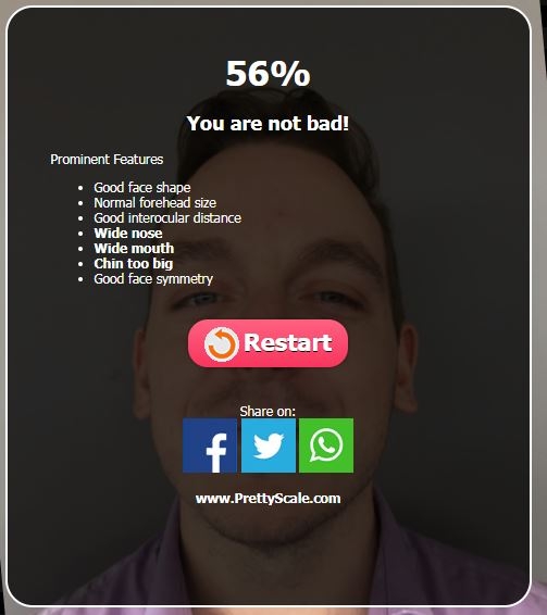 Tìm hiểu PrettyScale – Ứng dụng đo tỷ lệ và chấm điểm khuôn mặt